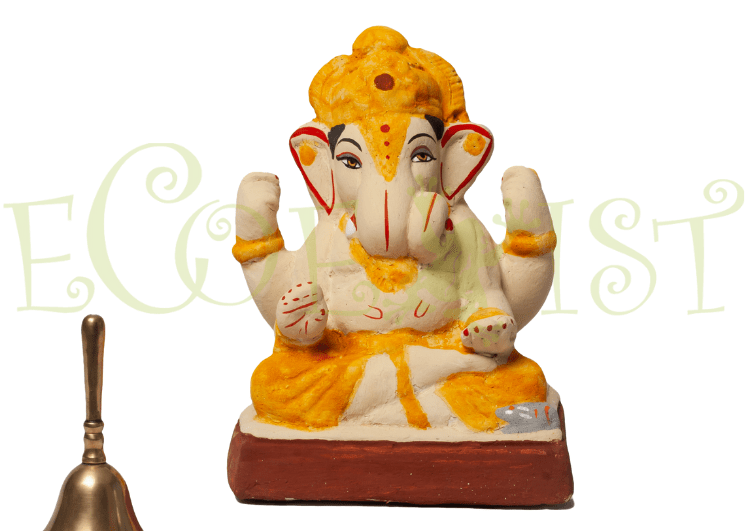 G|PM|Da|8: Eco PaperMache Ganesh Idol: Dagdu 8″ | eCoexist